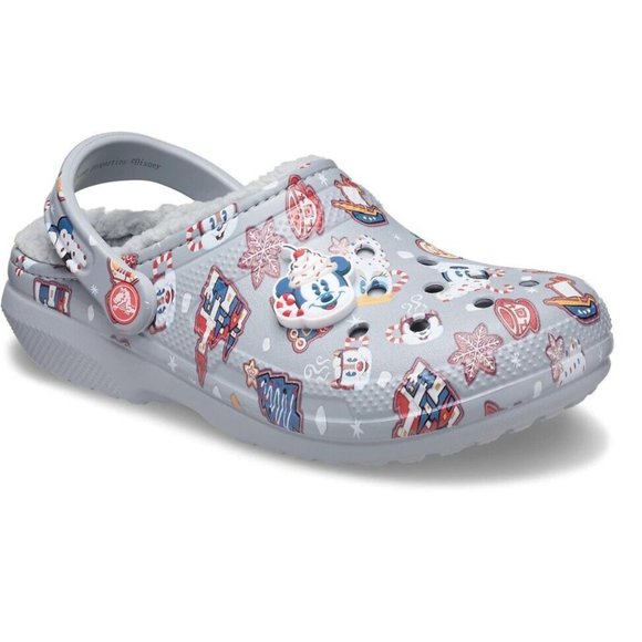 Disney | Shoes | Disney Parks Christmas Snacks Holiday Fleece Lined ...